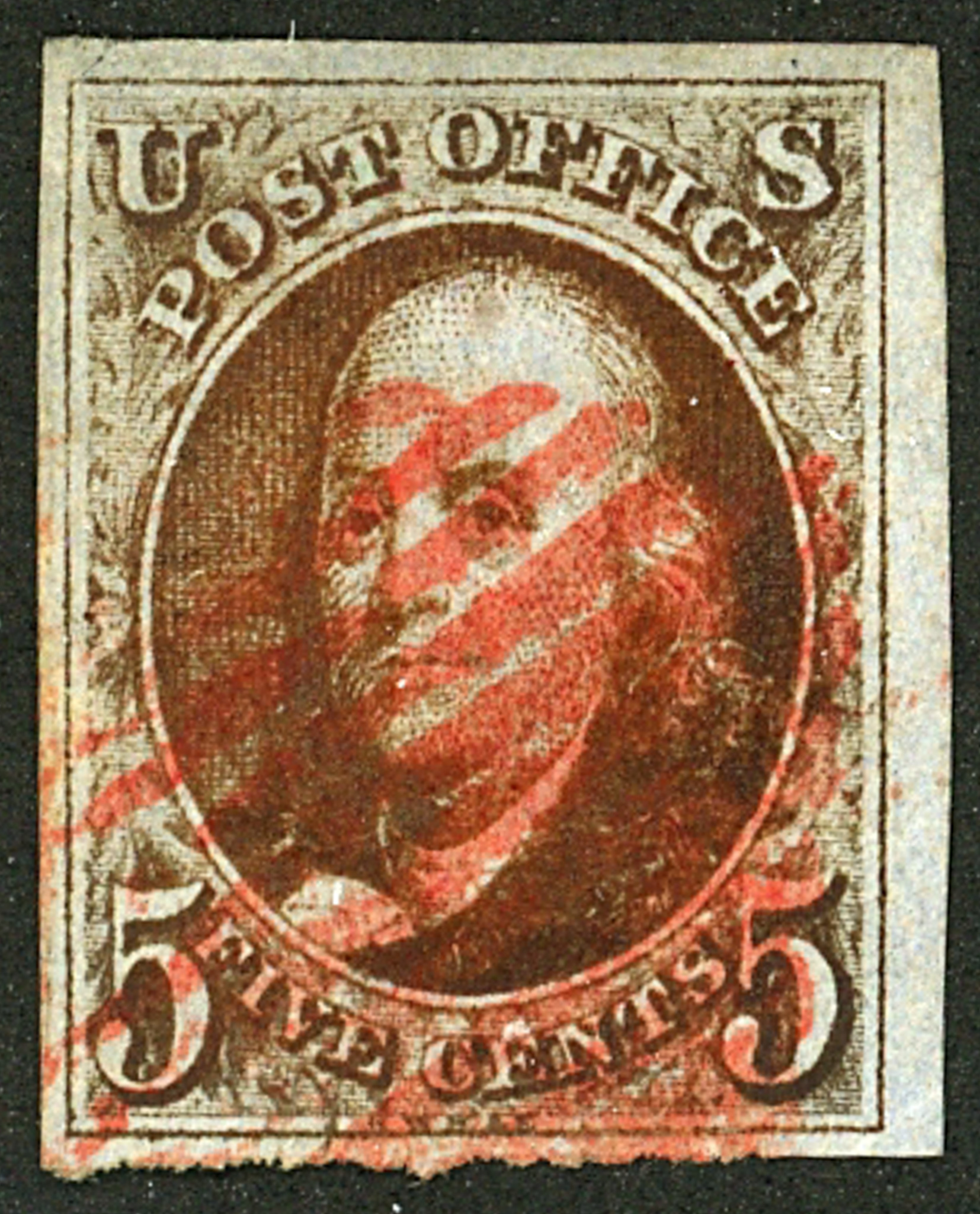 U.S. #1 USED | United States, General Issue Stamp / HipStamp