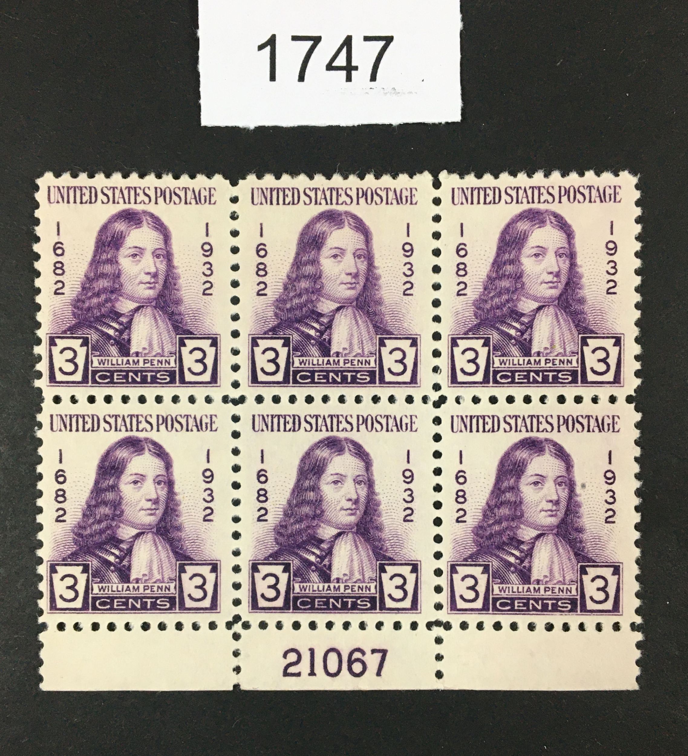US Stamps # 734 Mint OG NH Plate Block LOT #F 1747 | United States ...