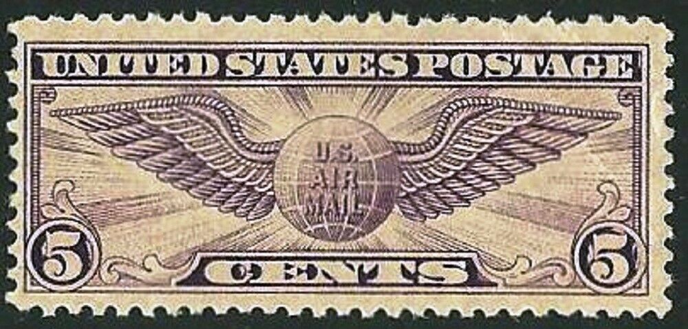 PCBstamps US C12 20¢ Winged Globe, MNH, (creased), (PCB-1) | United ...