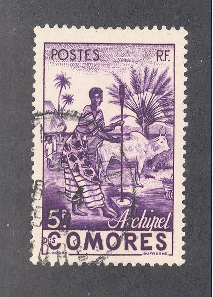 Comoros 34, F-VF, Used / HipStamp