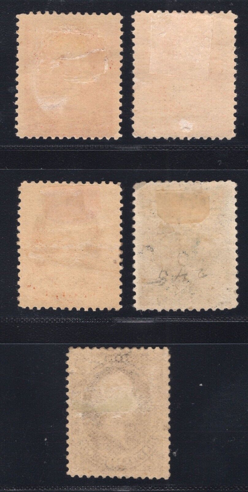 US Stamps #214-218 Mint OG H LOT #82485* | United States, General Issue ...