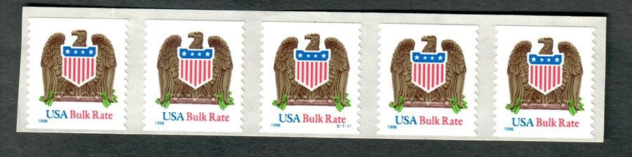 #2907 Eagle and Shield #S11111 MNH plate number coil PNC5 | United ...