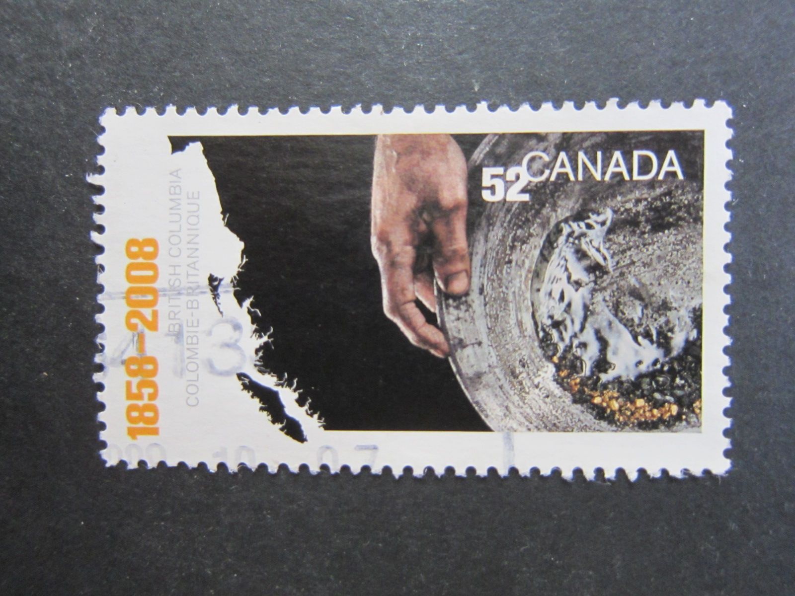 Canada #2283 Map of BC Panning For Gold Nice stamps {ca1467} | Canada ...