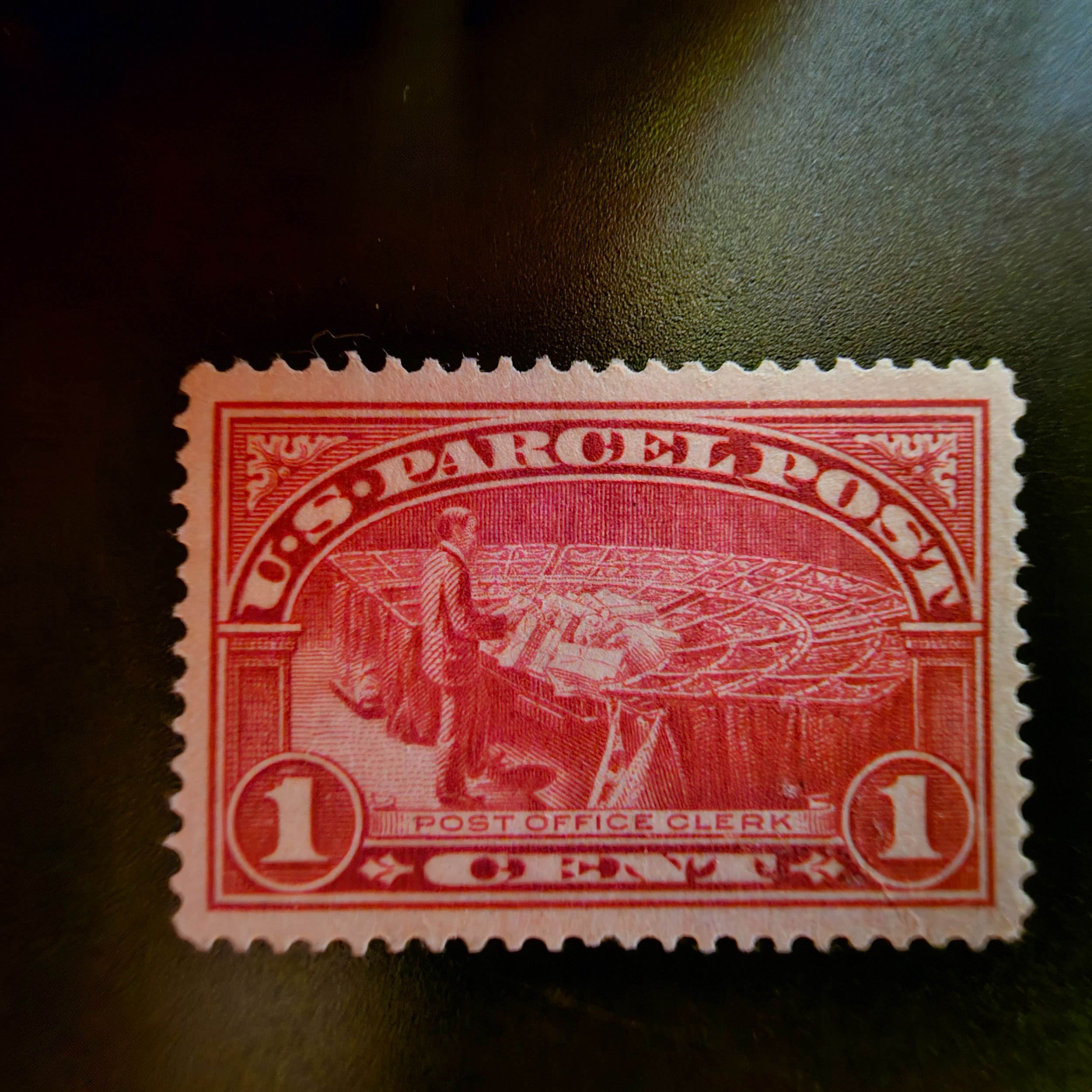 Q1 Parcel Post 1 cent 1913 issue VF original never hinged gum very ...