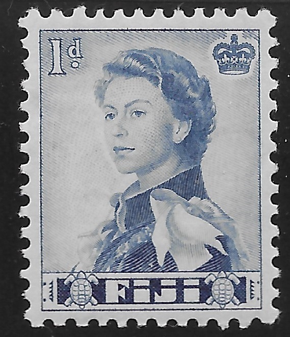 Fiji #164 1p Queen Elizabeth II and Turtles | Australia & Oceania ...