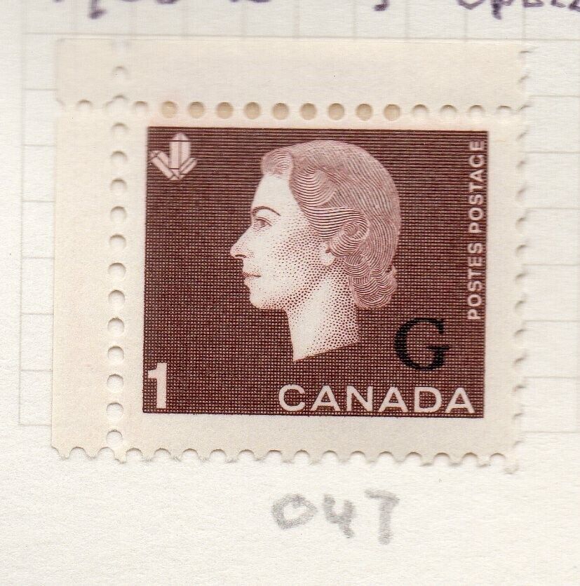 Canada 1963 Early Issue Fine Mint Hinged 1c. G Optd NW-217413 | Canada ...