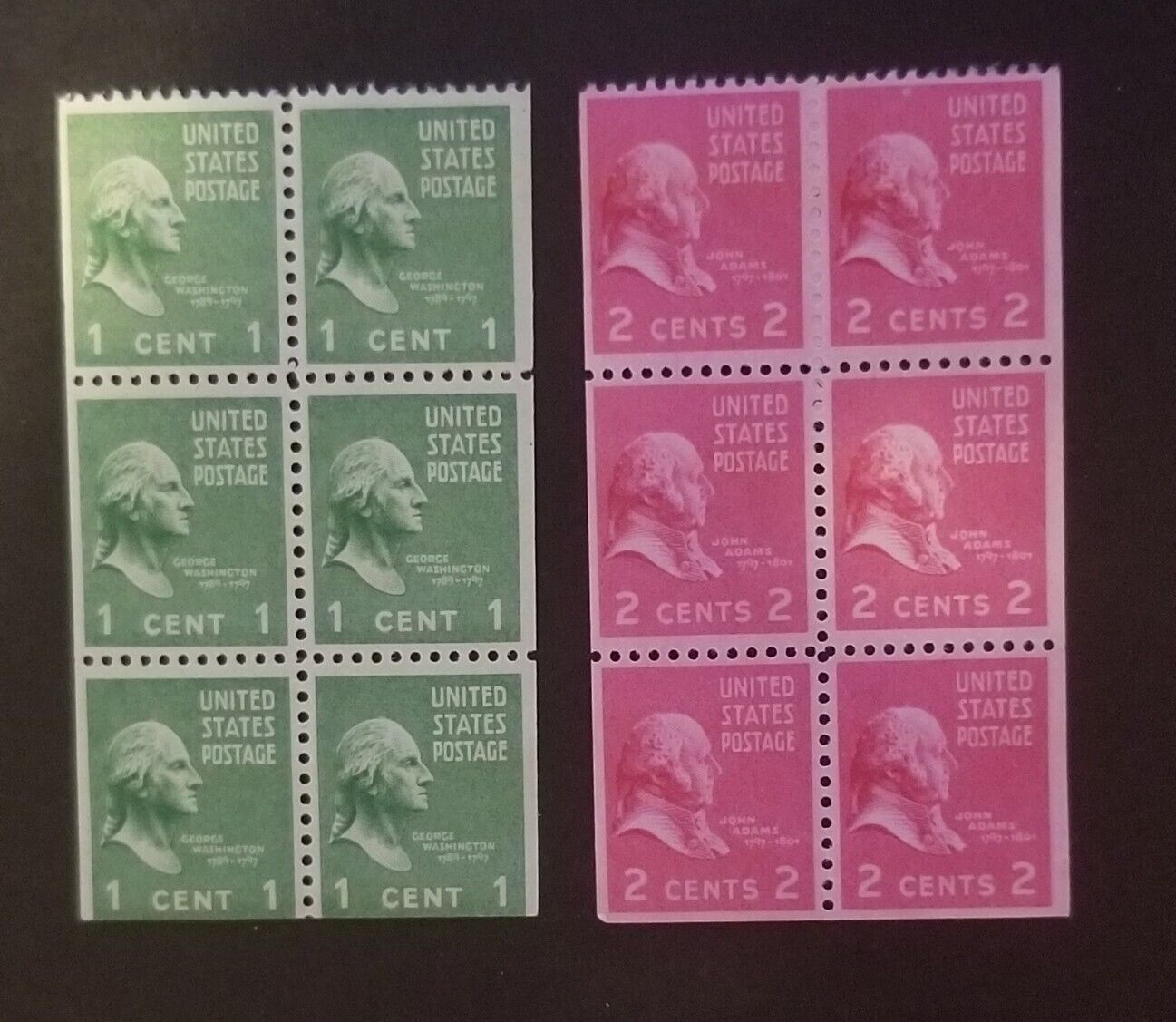 US Scott 804b 806b MINT Booklet Pane Stamp Lot MNH OG T5785 | United ...
