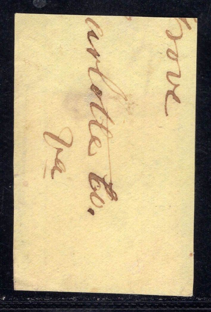 US Stamps CSA # 2e Used on Piece Light Milky Blue PF Cert $325 LOT ...