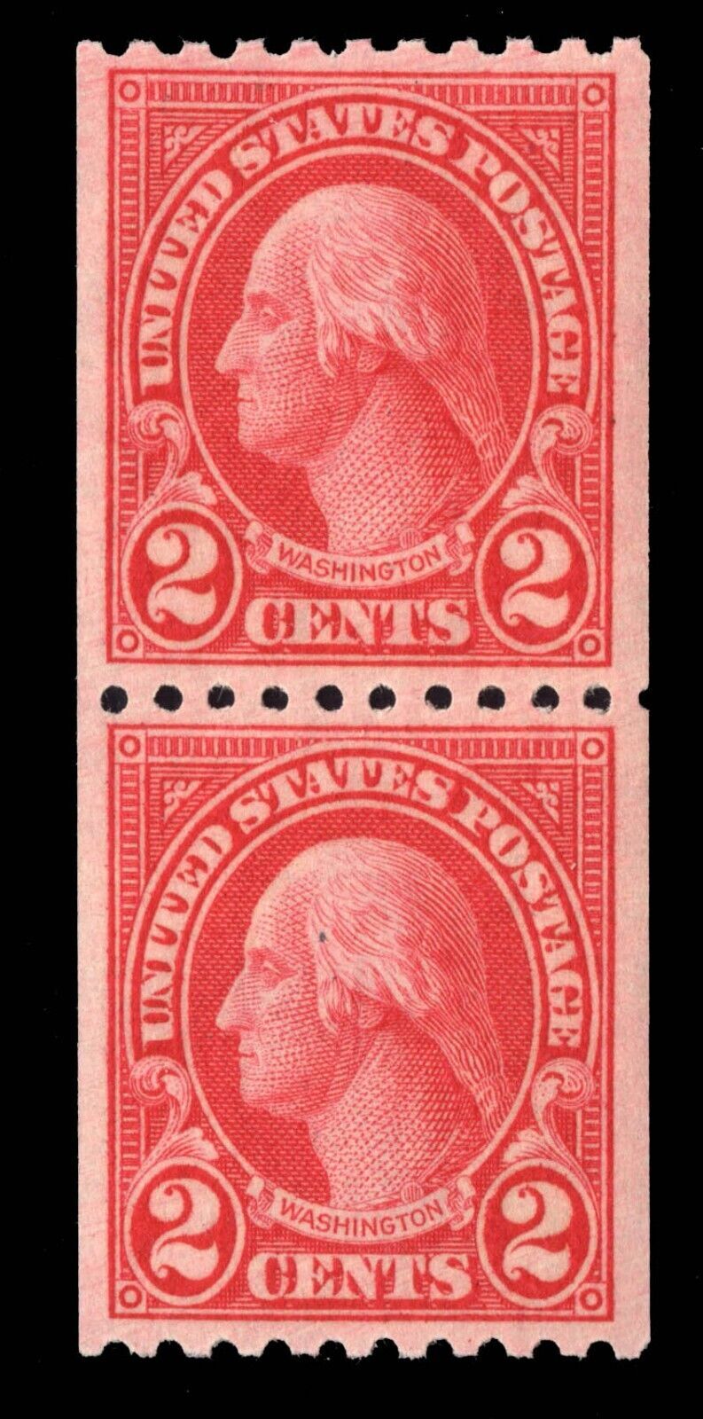 US Stamps #606 Coil Pair Mint OG NH XF+ LOT #89887* | United States ...