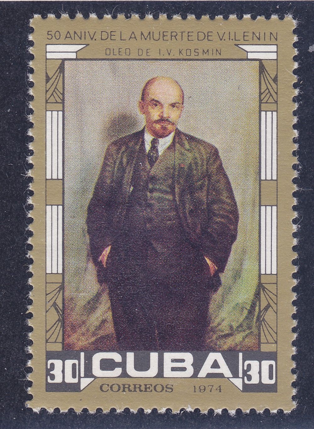 Cuba 1864 MNH 1974 Lenin Portrait 50th Anniversary of Death Issue ...