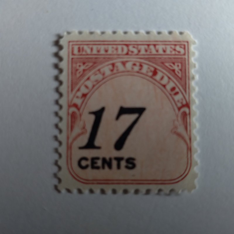 Scott #J104 EFO 17 Cent United States Postage DUE Mint Never Hinged ...