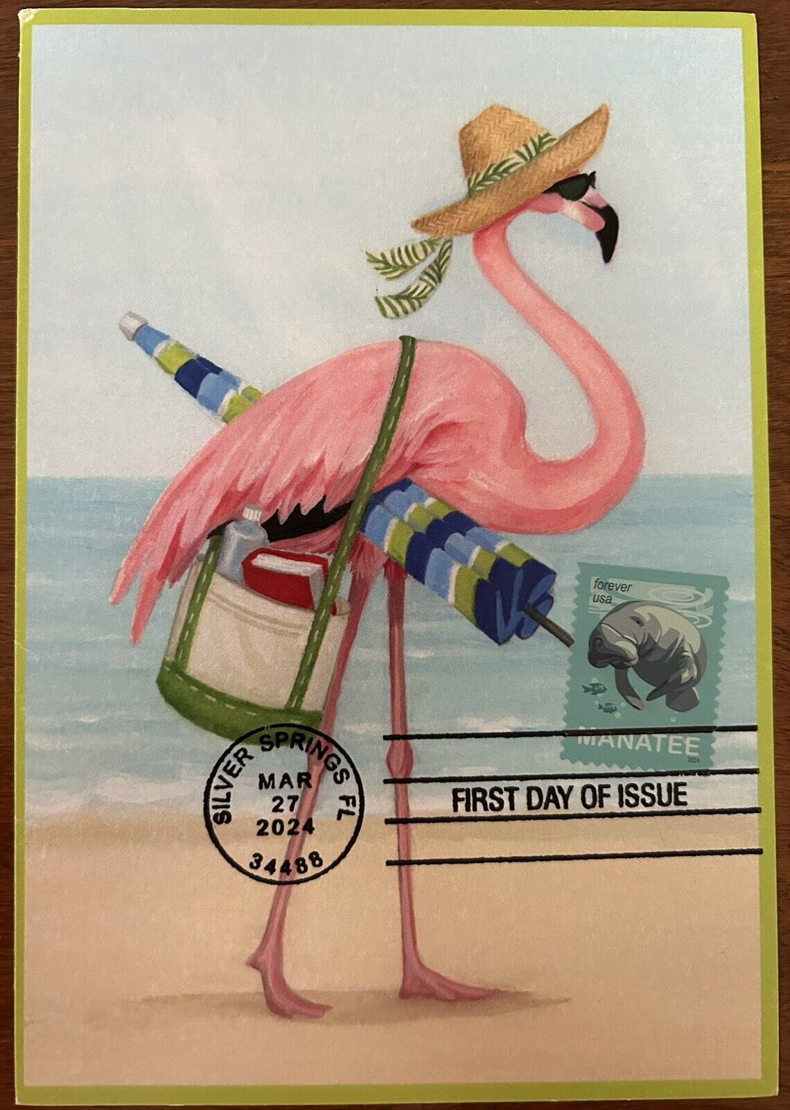 2024 Manatee FDC Maximum Maxicard FLORIDA BEACH FLAMINGO | United ...
