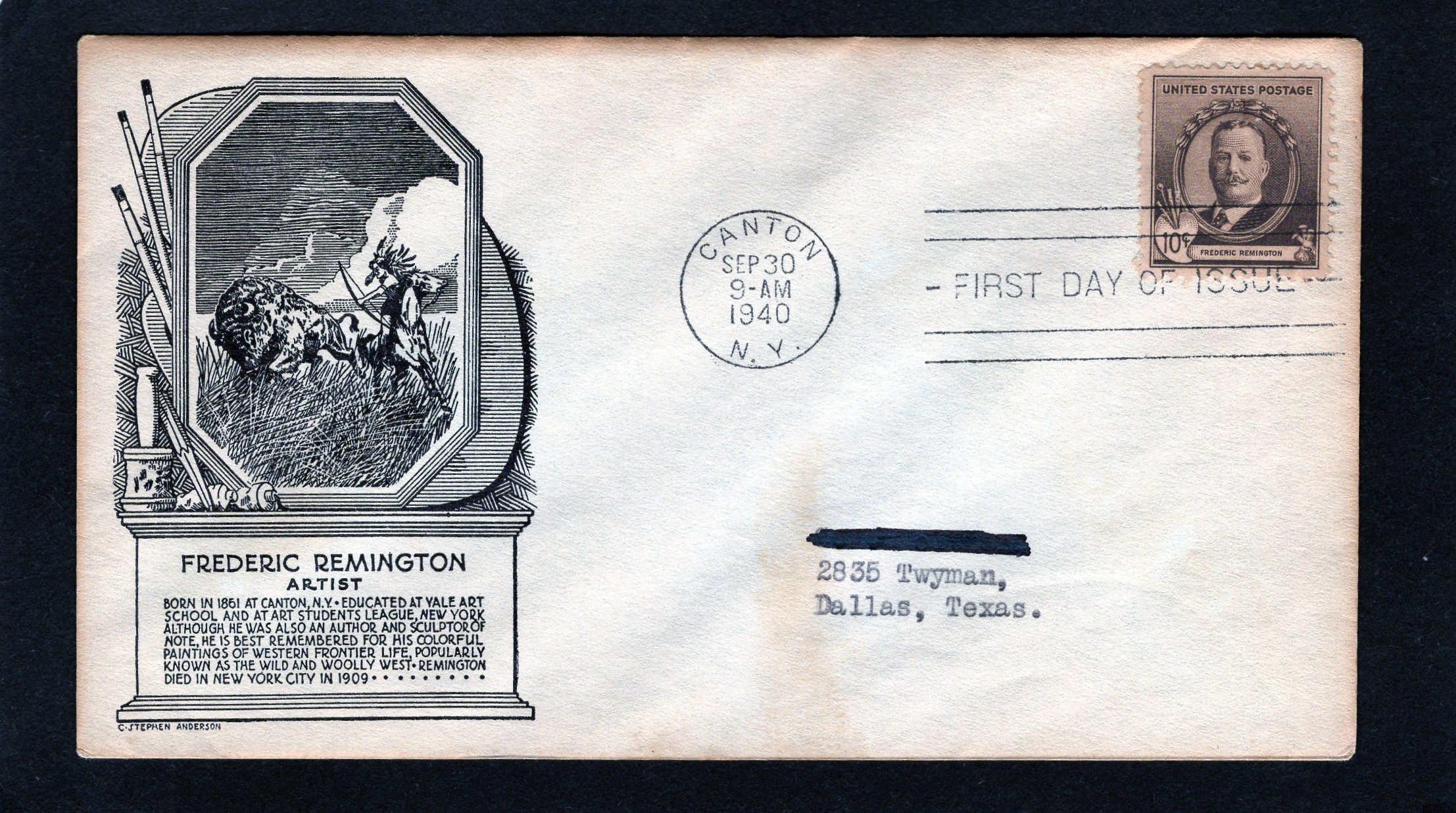 888 Remington, FDC Anderson addressed | United States, General Issue ...