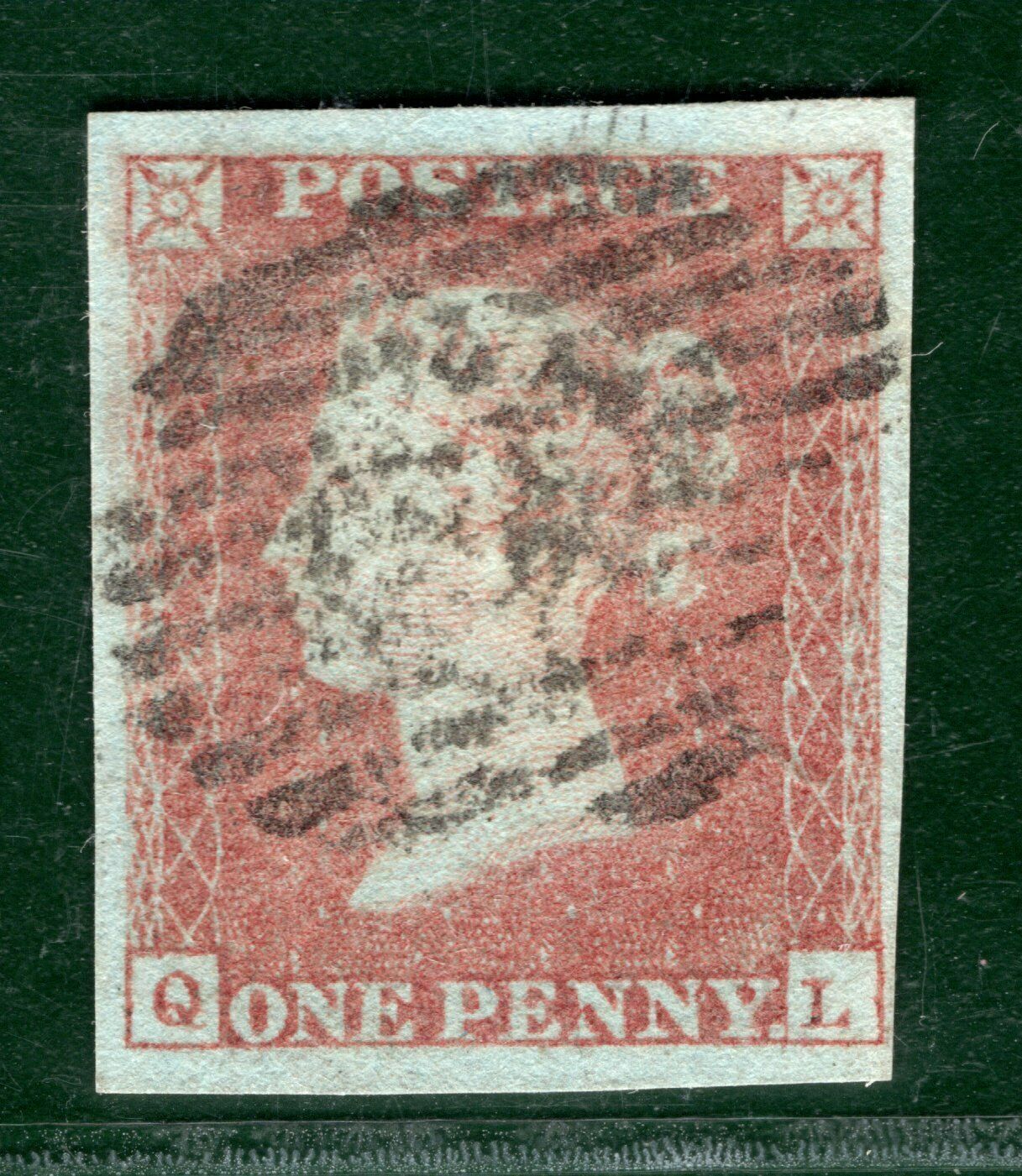 GB QV 1841 Penny Red Stamp SG.9 1d Pale Red-Brown (QL) Used Cat £45 ...