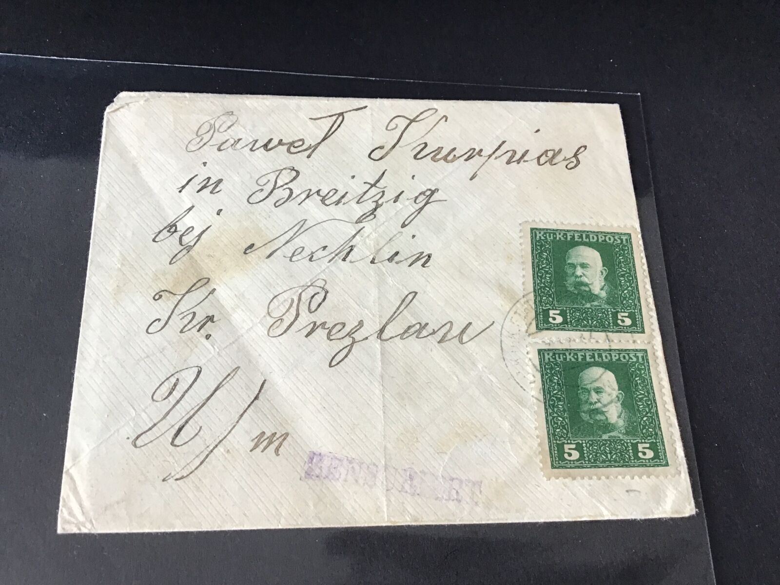 K.U.K. Feldpost used stamps cover Ref R28465 | Specialty Philately ...