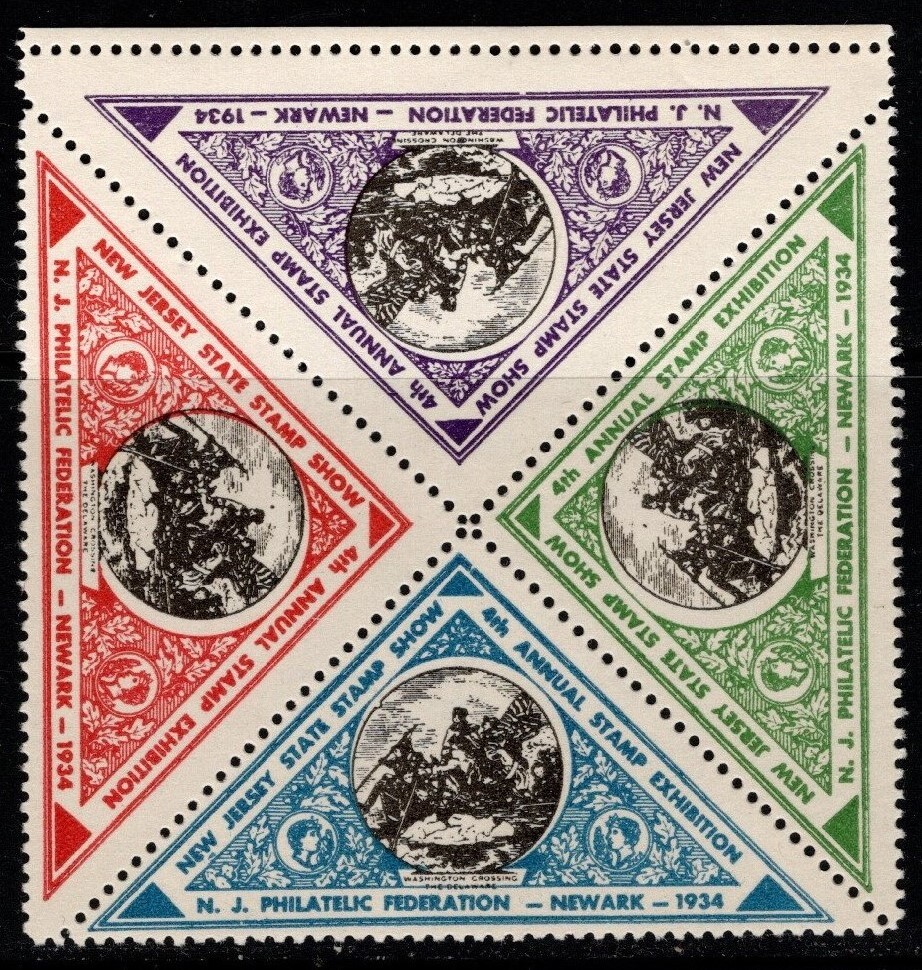 1934 US Cinderella New Jersey State Stamp Show 4th Annual Exhibition ...