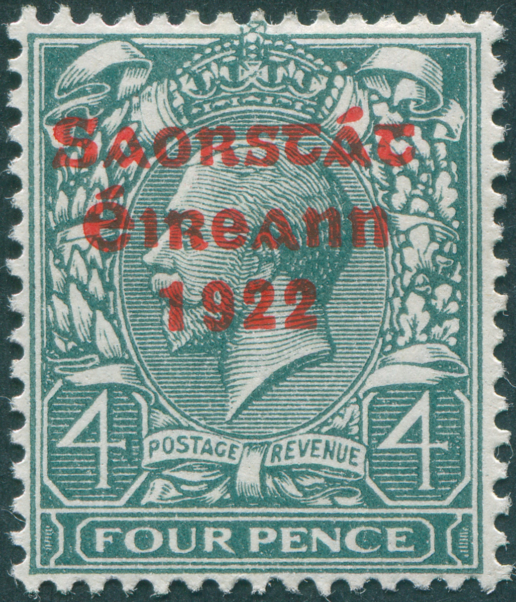 Ireland 1923 4d grey-green SG58 unused | Europe - Ireland, Stamp / HipStamp