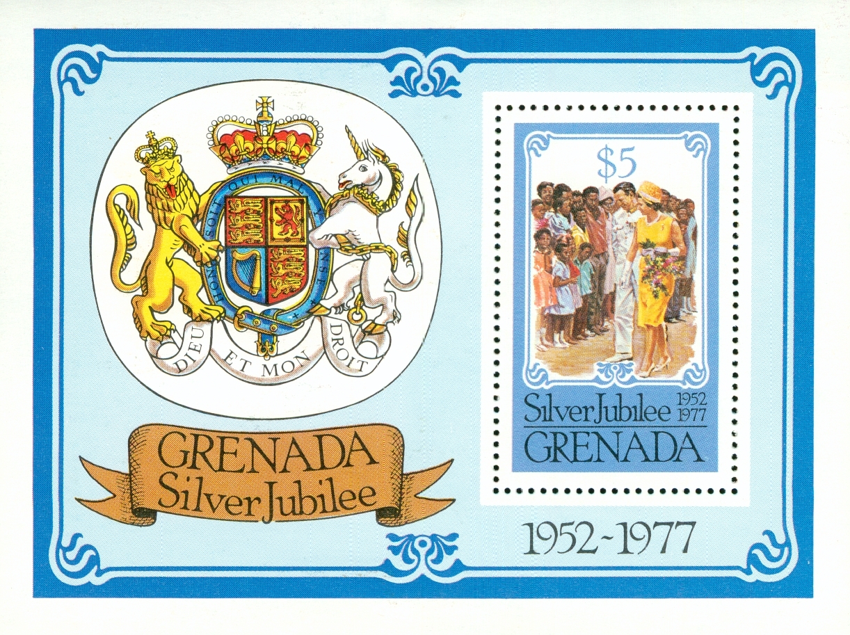 Rk1-0275 Grenada 793 MH SS Silver Jubilee BIN $1.00 | Caribbean ...