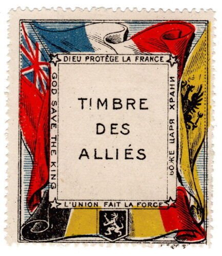 (I.B) France (Great War) Cinderella : Delandre Patriotic Stamp (Allies ...