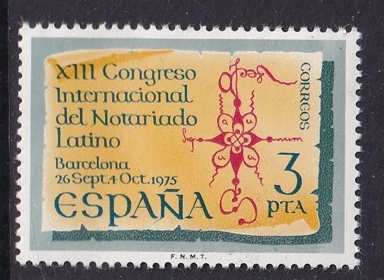 Spain #1908 MNH 1975 congress Latin notaries | Europe - Spain ...