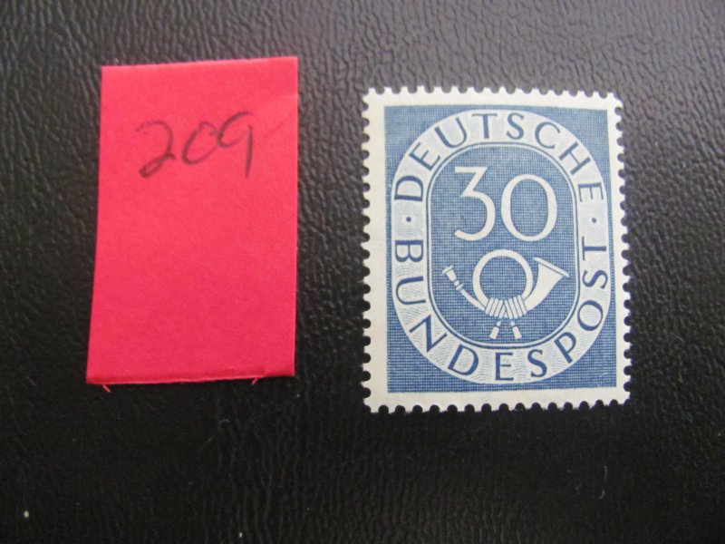 Germany 1951 MNH SC 679 Posthorn VF/XF (209) | Europe - Germany ...