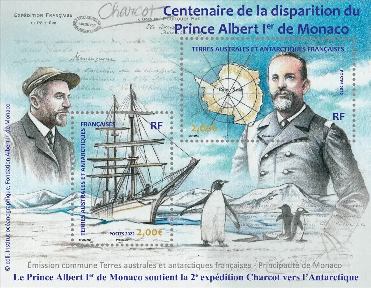 Stamps of TAAF ( Pre-order ) 2022 - Joint issue TAAF France - Monaco ...