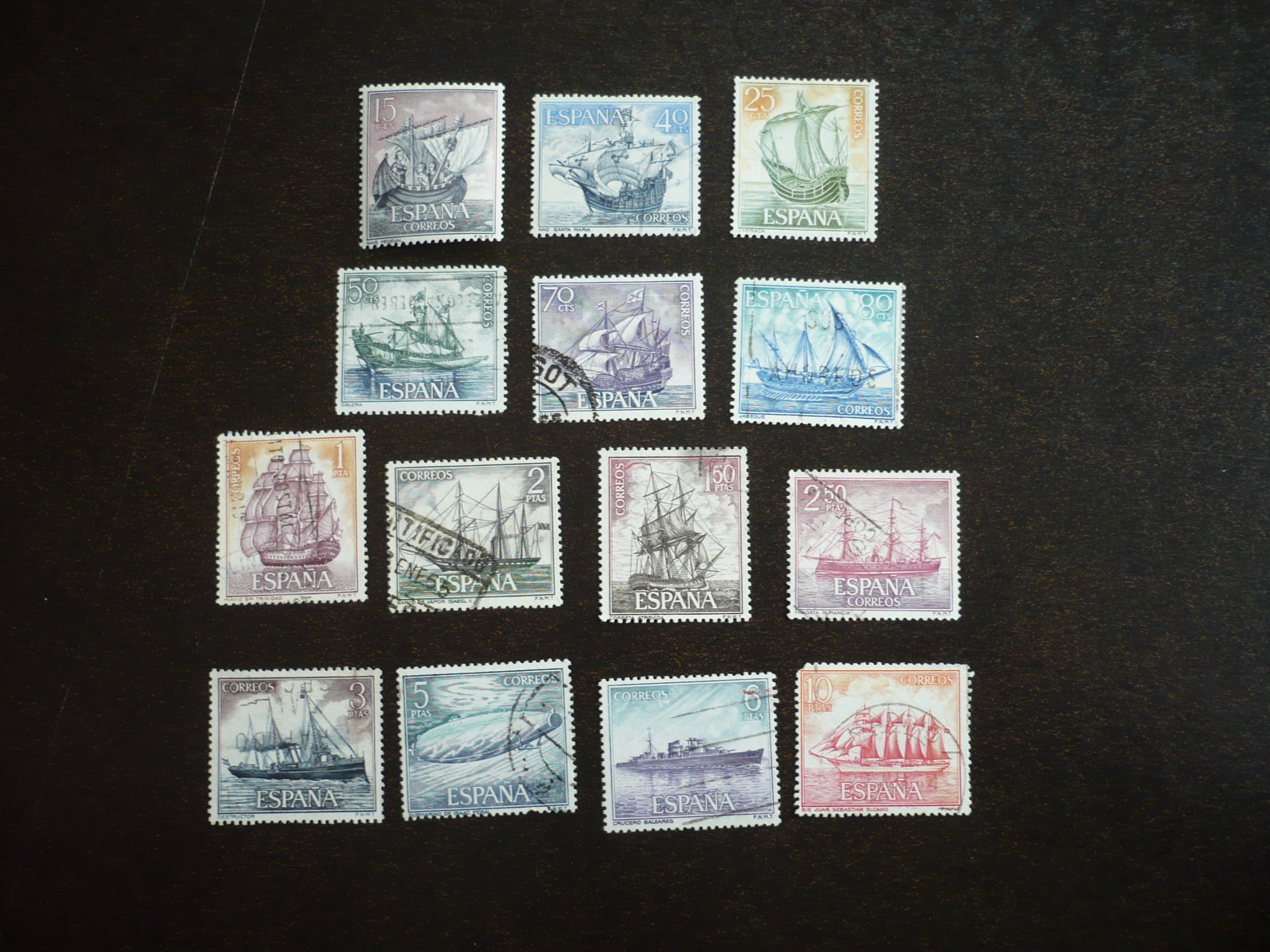 Stamps - Spain - Scott# 1248-1261 - Used Set of 14 Stamps | Europe ...
