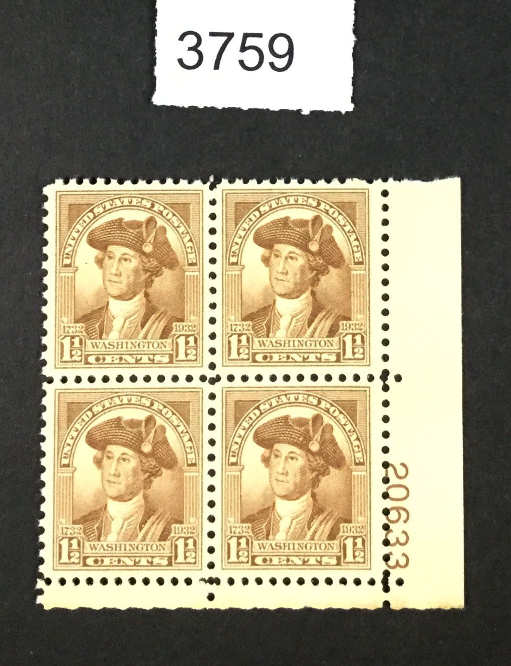 US Stamps #706 VF/XF Mint OG NH Plate Block LOT #3759 | United States ...