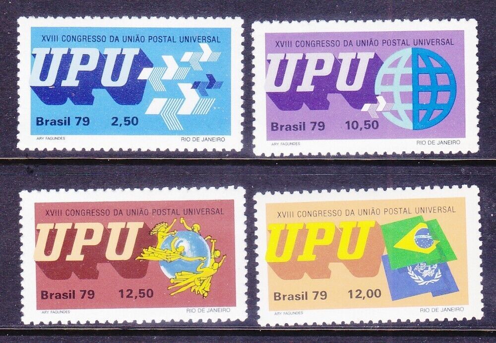 Brazil 1627-31 MNH 1979 18th UPU Congress - Rio Set of 4 | Central ...