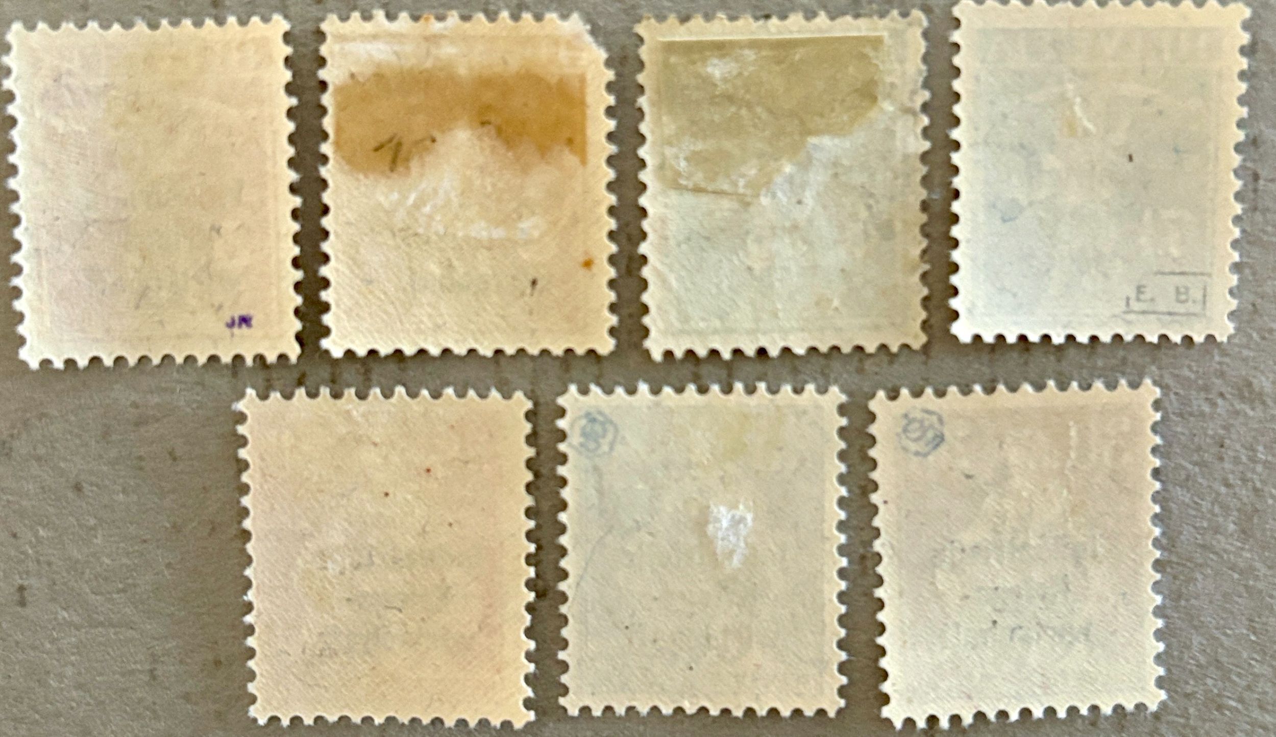 Switzerland 1O9-1O11, 1O14-1O16 / 1918 Board of Trade Overprint Stamps ...