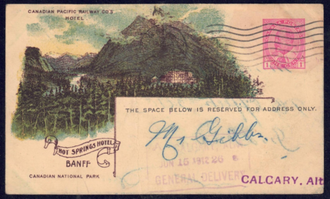 Canada Post Card w/Banff Hot Springs Hotel Scene | Canada, General ...