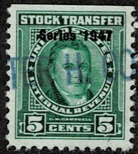 1947 United States Stock Transfer Scott Catalog Number RD239 Used ...