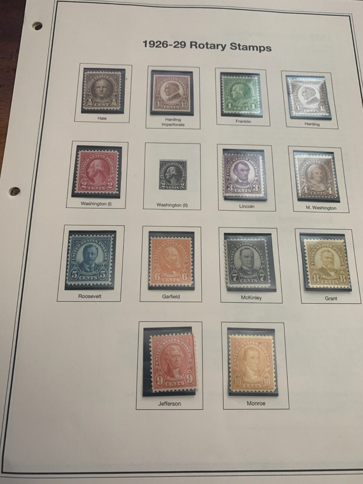 US Stamps Scott 631-642 1926-1929 Rotary Stamps MINT LH | United States ...