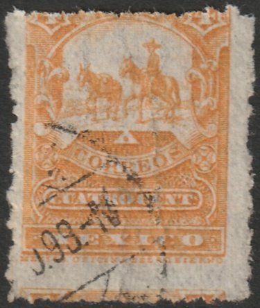 Mexico 1897 Sc 271 var used extra perforation line | Central & South ...