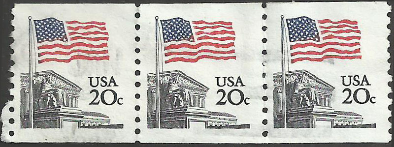 # 1895 Used Wide Block Tagging Flag Over Capitol | United States ...