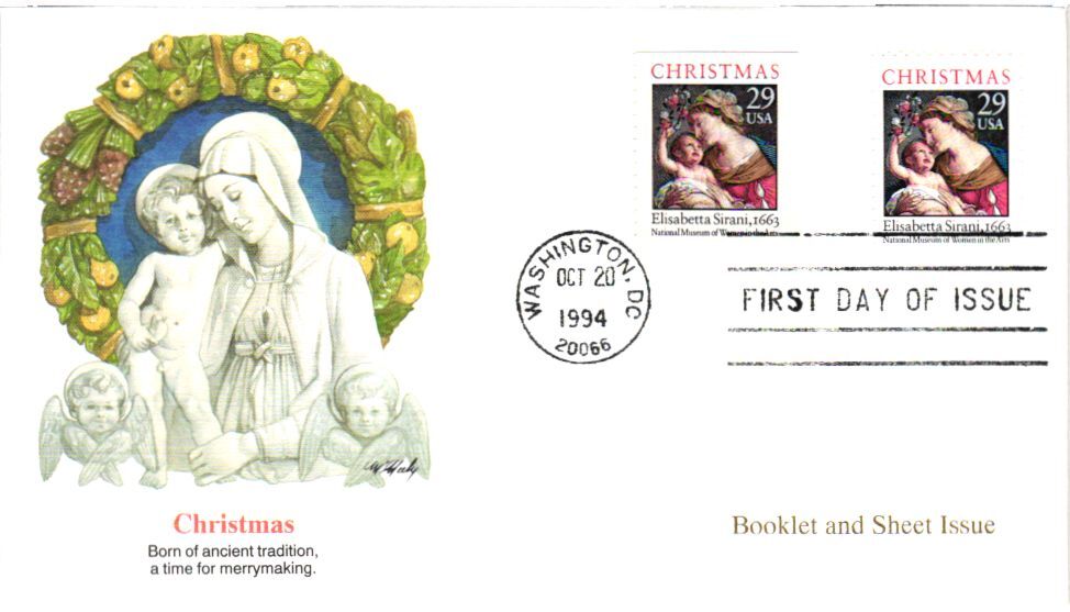 #2871, 2871A Christmas Sira Madonna & Child - Fleetwood Cachet | United ...