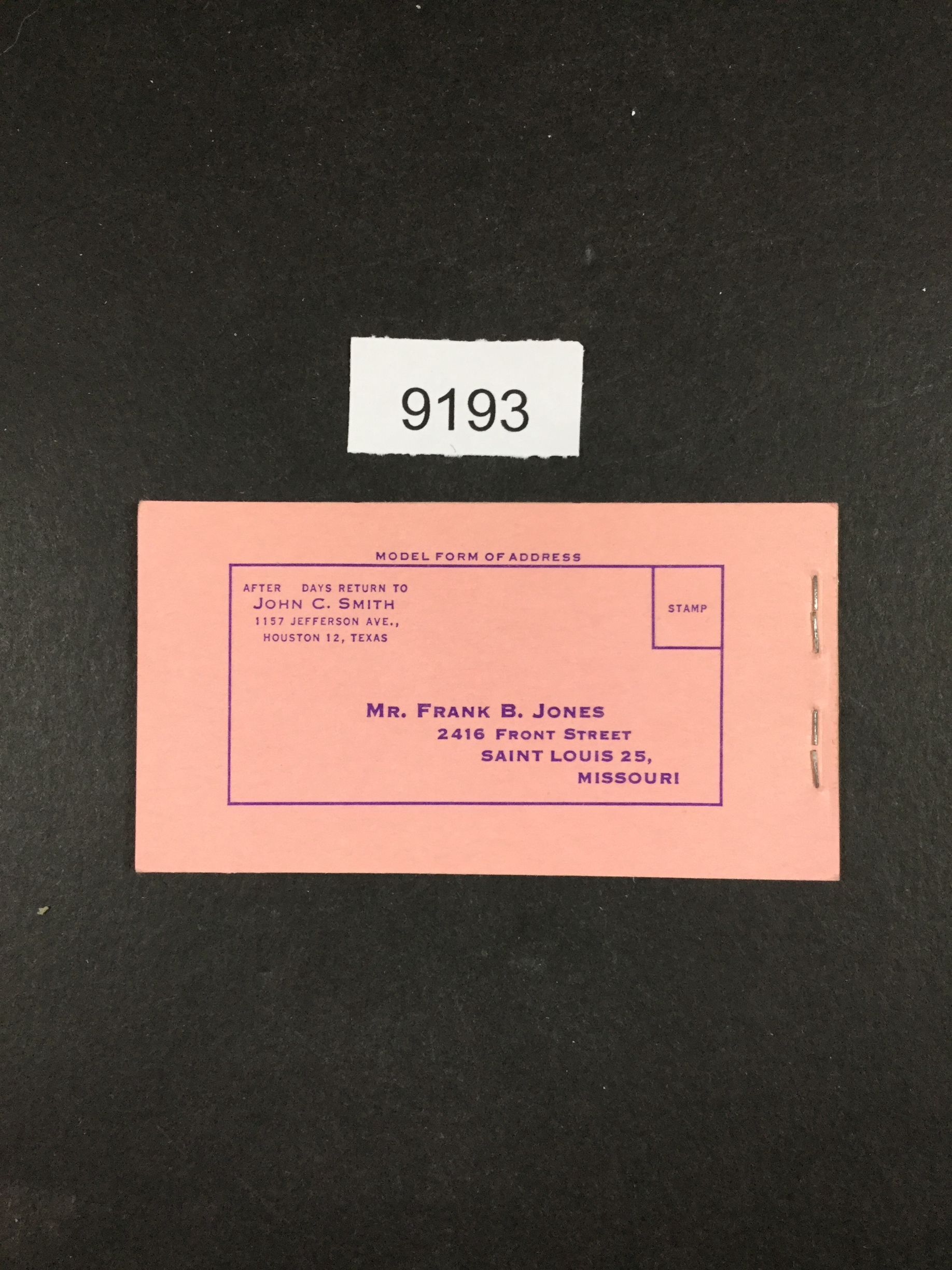 US Stamps # Bk105A Complete Unexploded Booklet $26 LOT #C 9193 | United ...