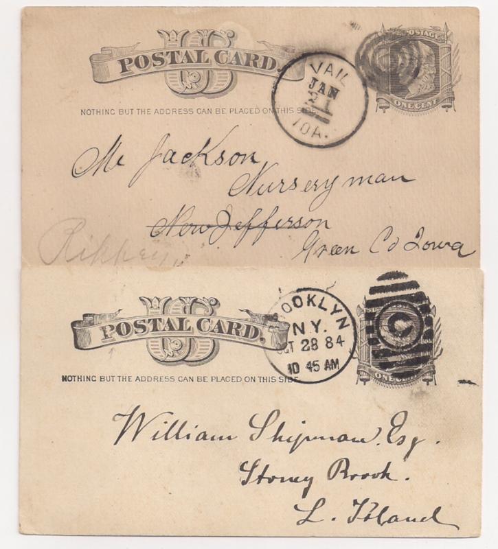 Group of Better Postal Cards FOCUSING ON VARIETIES #UX27 FOREIGN MATTER ...