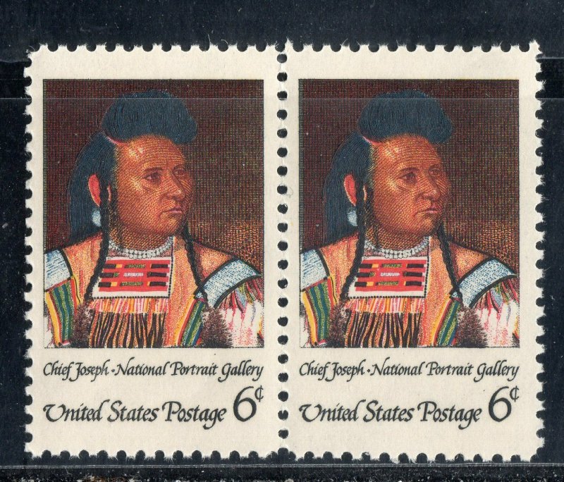 1364 * CHIEF JOSEPH * U.S. Postage Stamp Pair MNH / HipStamp