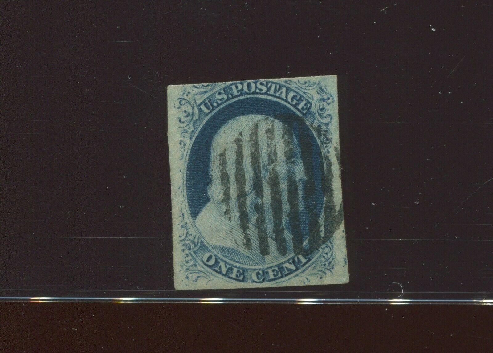 8 Var Franklin Type III Pos. 99R2 RARE Used Stamp with PSAG & APEX ...