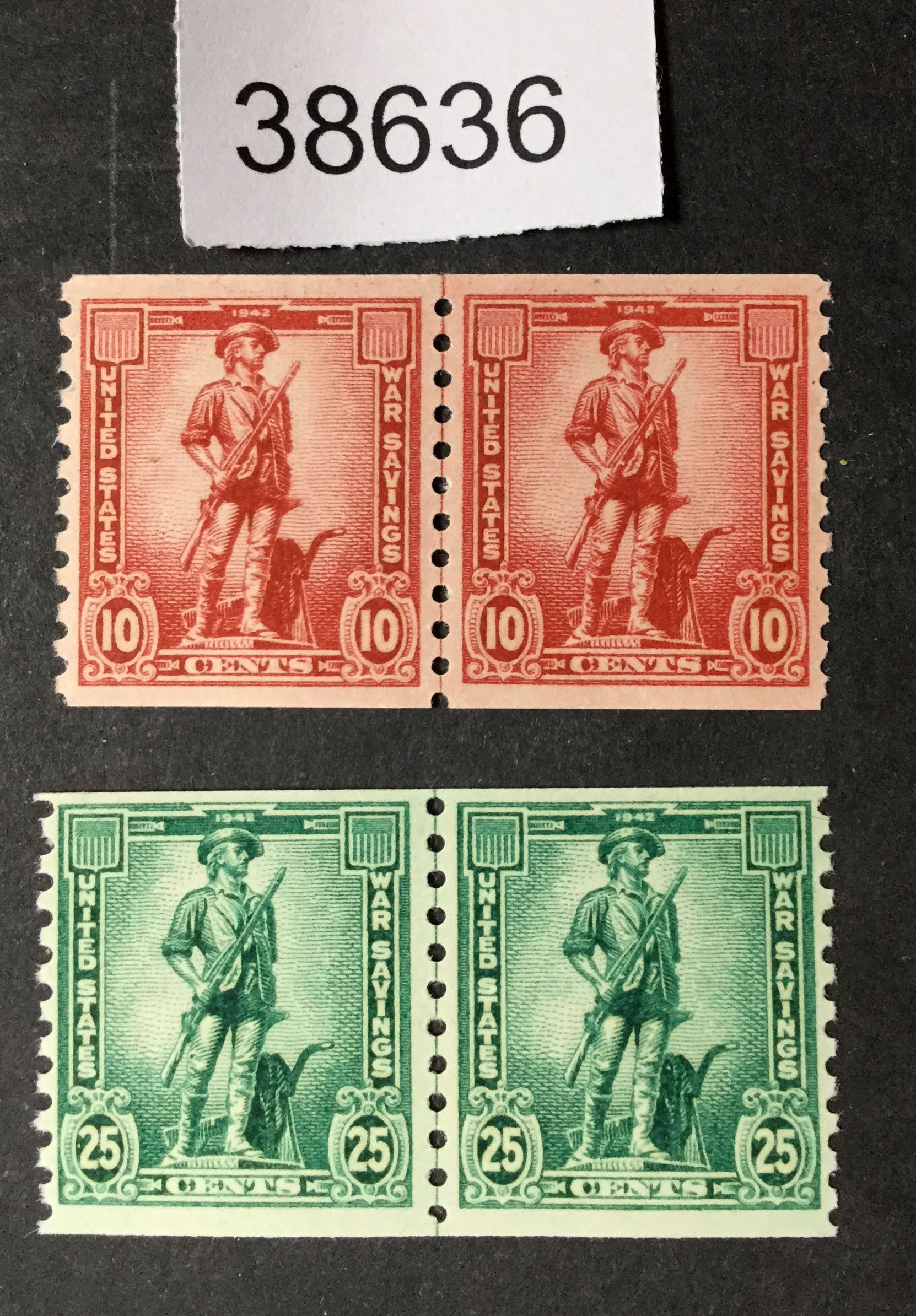US Stamps #Ws12-Ws13 Line Pair Mint OG NH $33 LOT #38636 | United ...