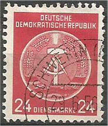 German Ddr, 1954, CTO 24pf, Official Stamps Scott O9 | Europe - Germany ...