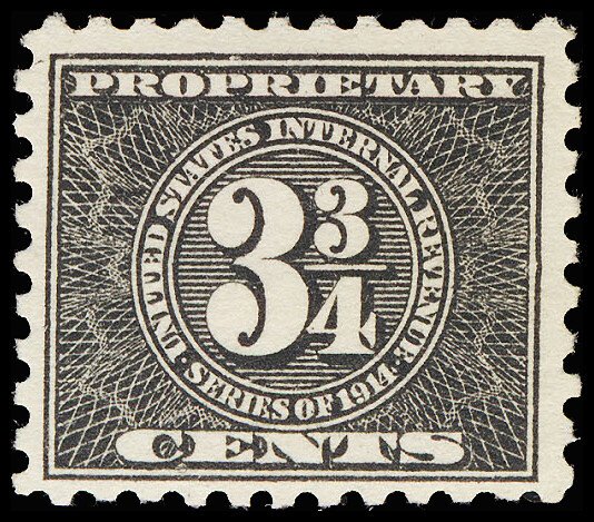 U.S. REV. Proprietary Rb40 Mint (ID # 118005) | United States, Revenues ...