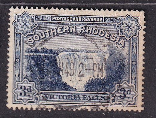 Southern Rhodesia #32 used 1932 Victoria falls 3p | Africa - Rhodesia ...