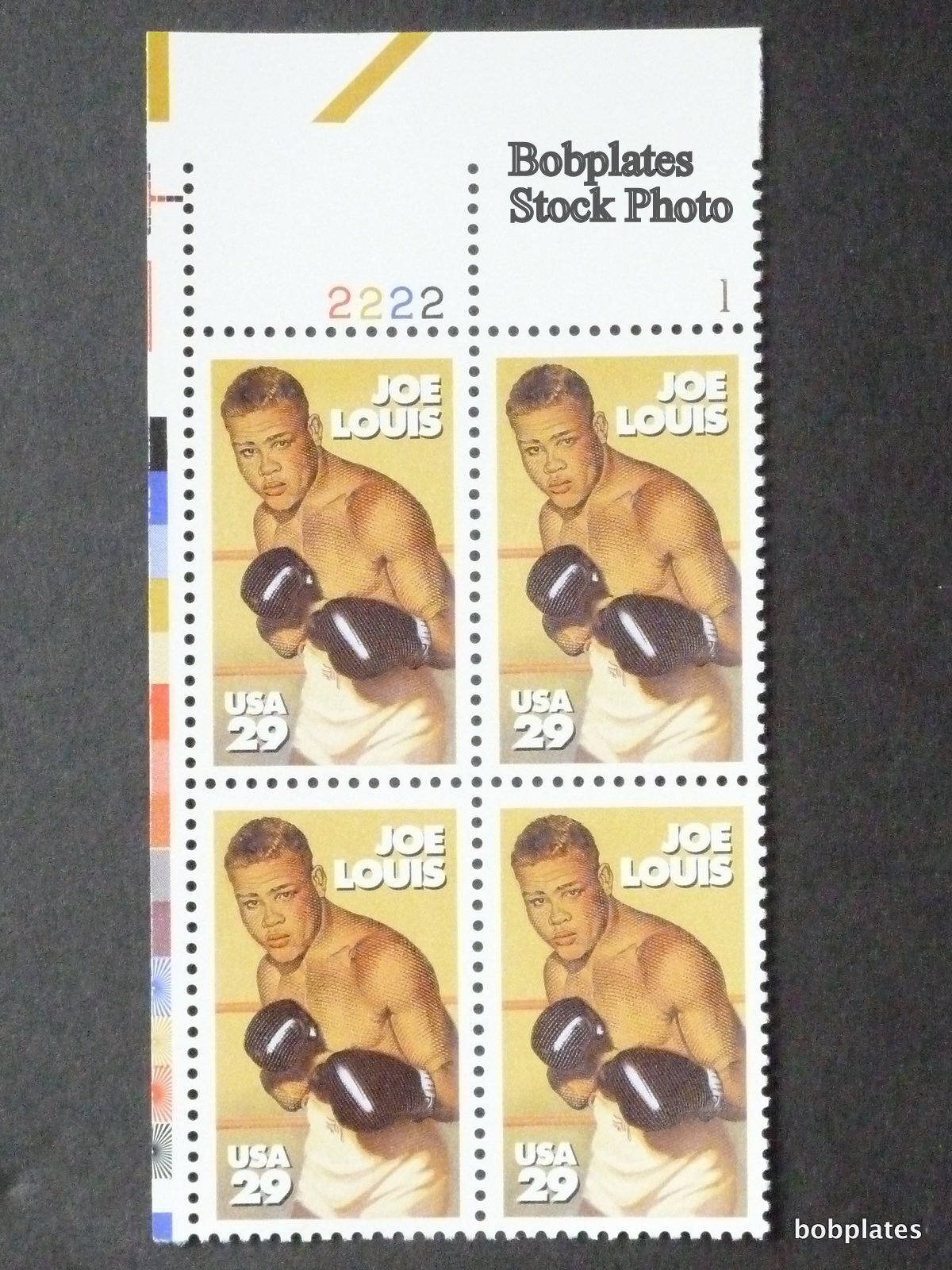 BOBPLATES #2766 Joe Lewis Zip/Copyright Block F-VF MintNH ~ See Details ...