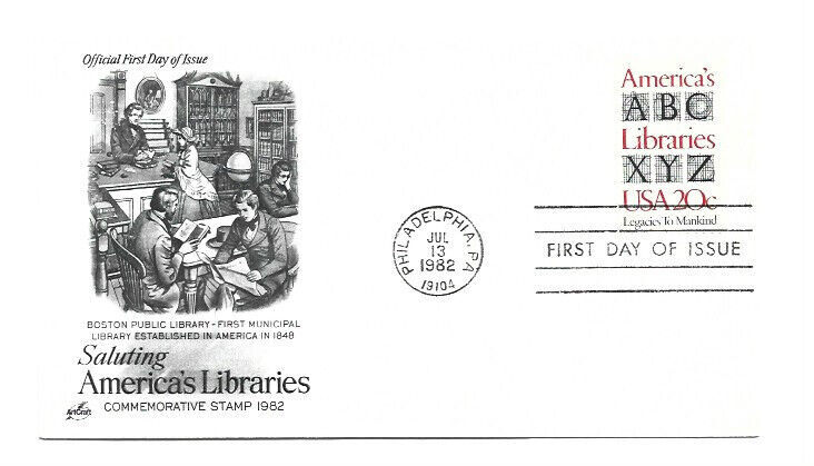 2015 America's Libraries ArtCraft FDC | United States, Stamp / HipStamp