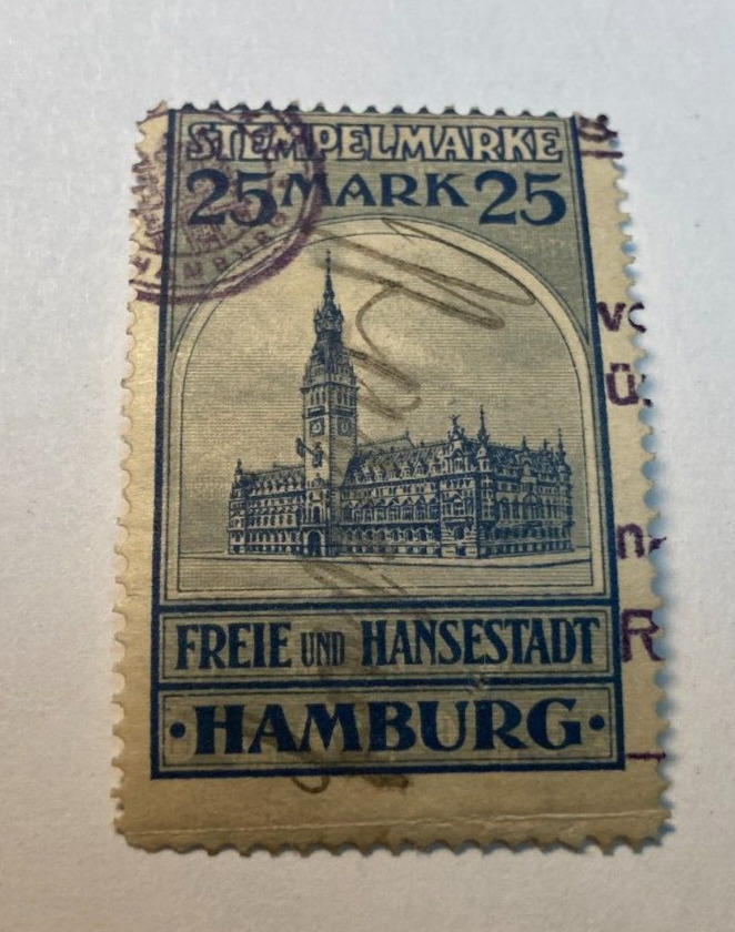 Kappystamps Germany Hamburg Stempelmarke Used Light Cancel G118 ...
