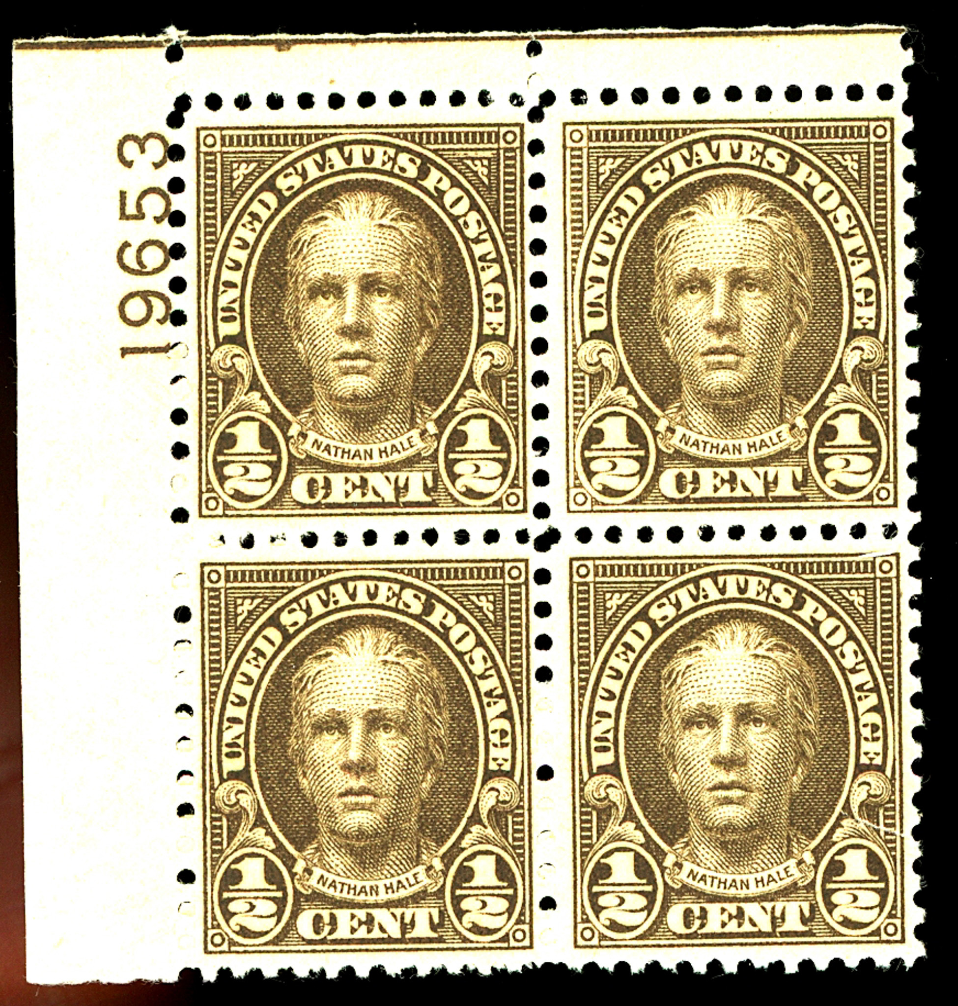 U.S. #551 Mint PL# Block of 4 OG NH | United States, General Issue ...