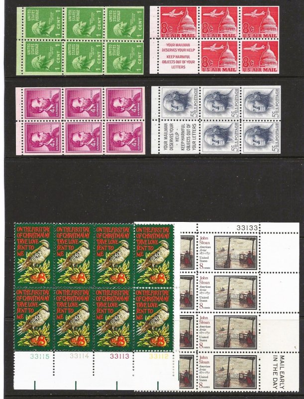 United States - Plate Blocks - Booklet Panes - All OGNH | United States ...