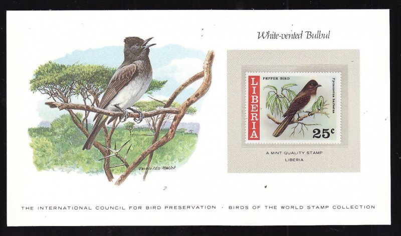 Birds of the World Stamp Collection #2f-Liberia-Mint NH White-vented ...